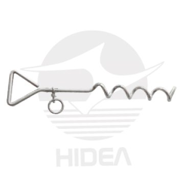 Ground Anchor | Corkscrew-Shaped Twisted Anchor